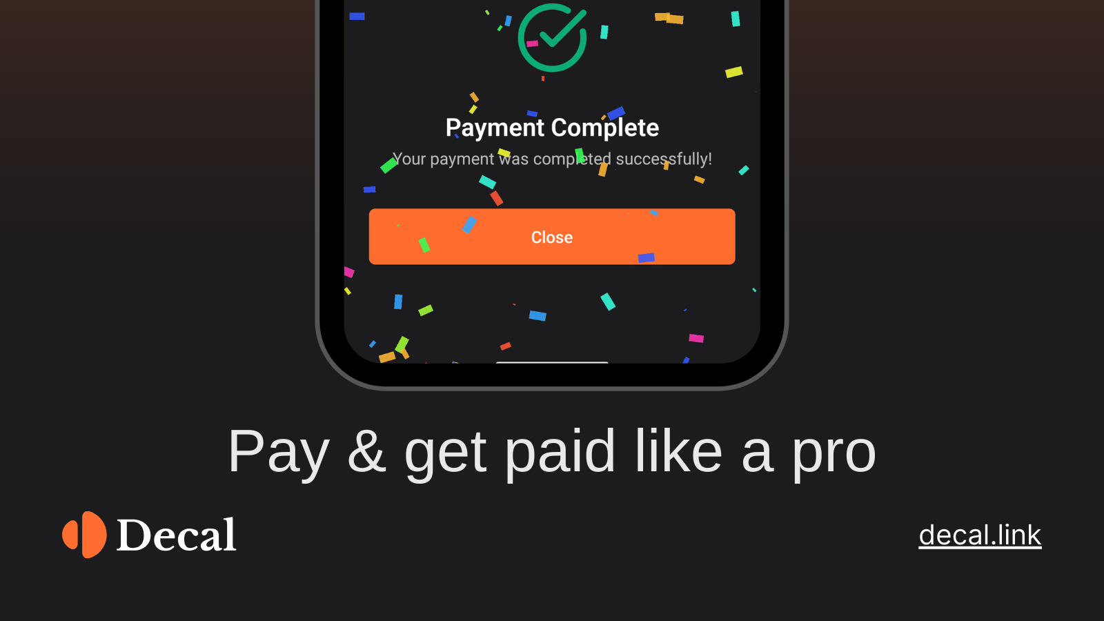 Decal — Pay & get paid like a pro
